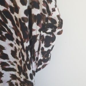 CAbi | Tops | Cabi Leopard Print Cropped Tee Style 344 | Poshmark